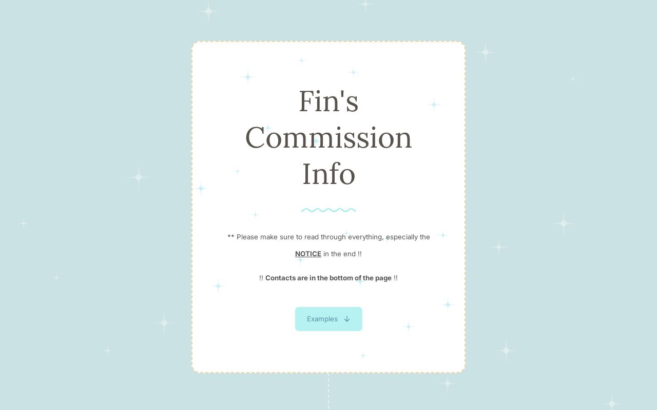 Fin's Commission Info